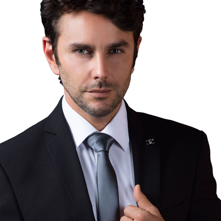 Corbata Gris Aldo Conti Orange – ALDO CONTI